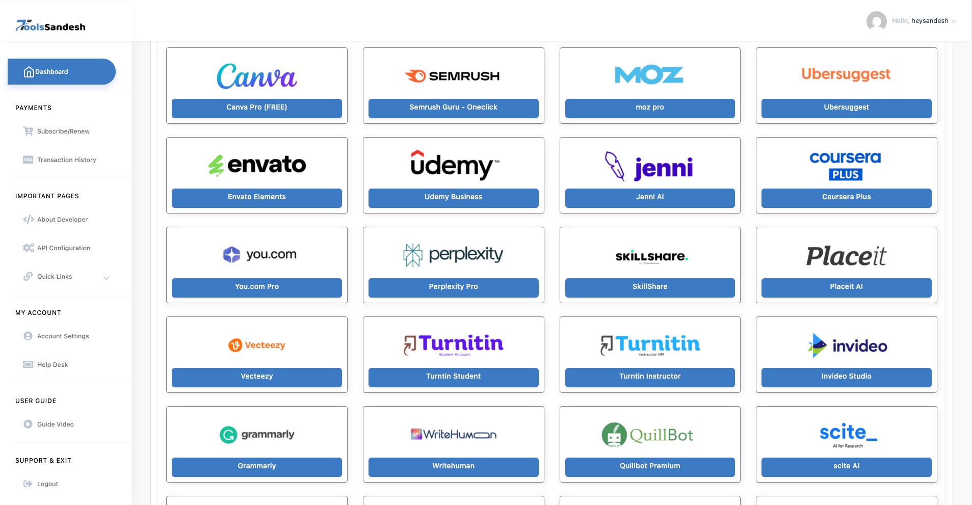ToolsSandesh - #1 Digital Tools Provider | 400+ Premium Tools